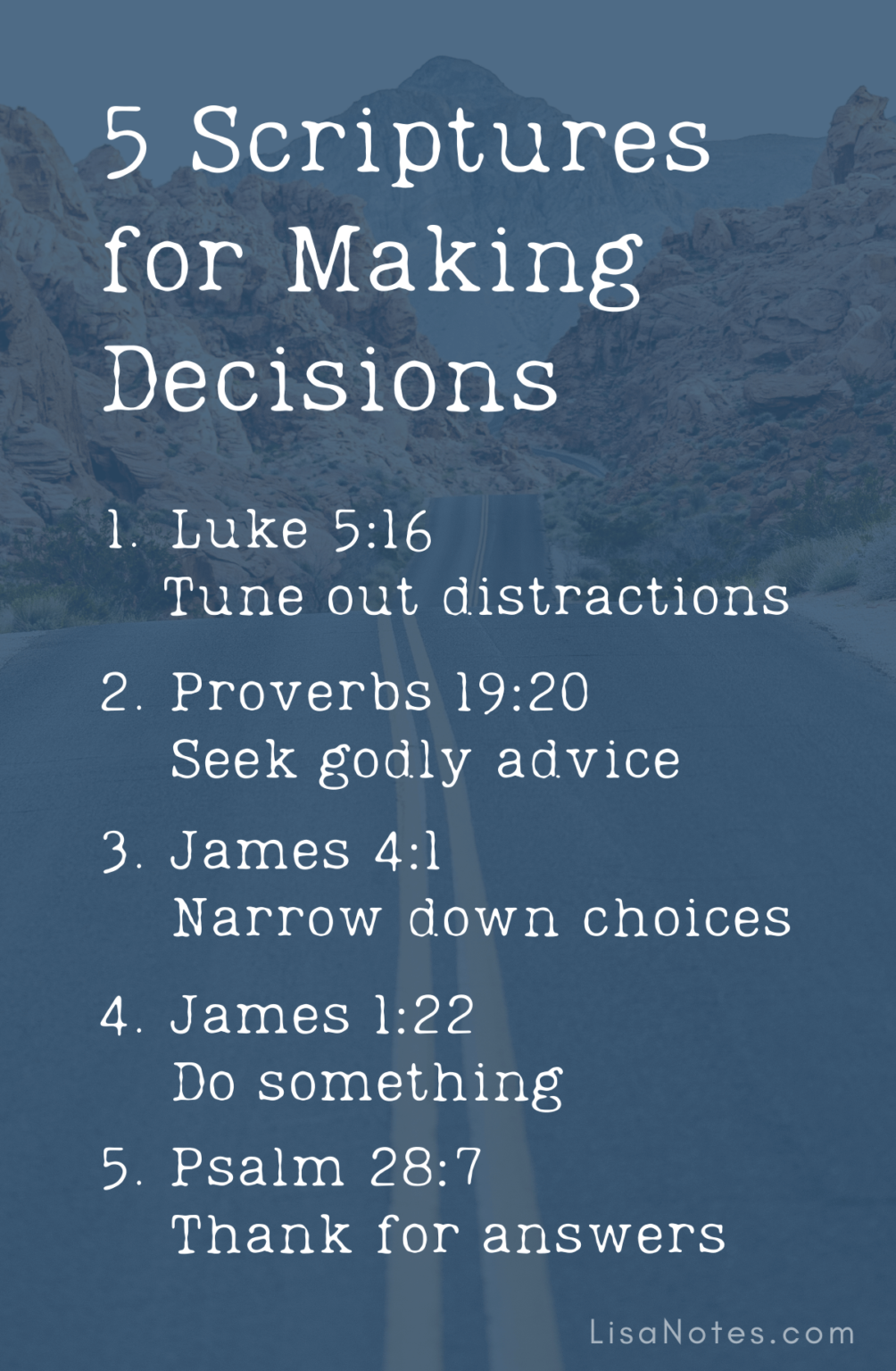 5 Scriptures for Making Decisions 5 Scriptures for Making Decisions