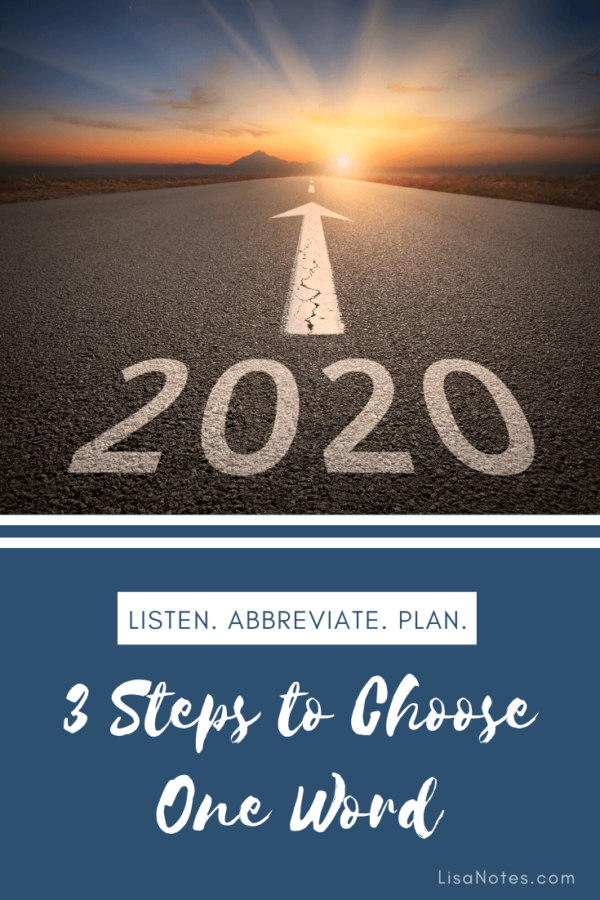 3 Steps to Choose "One Word"